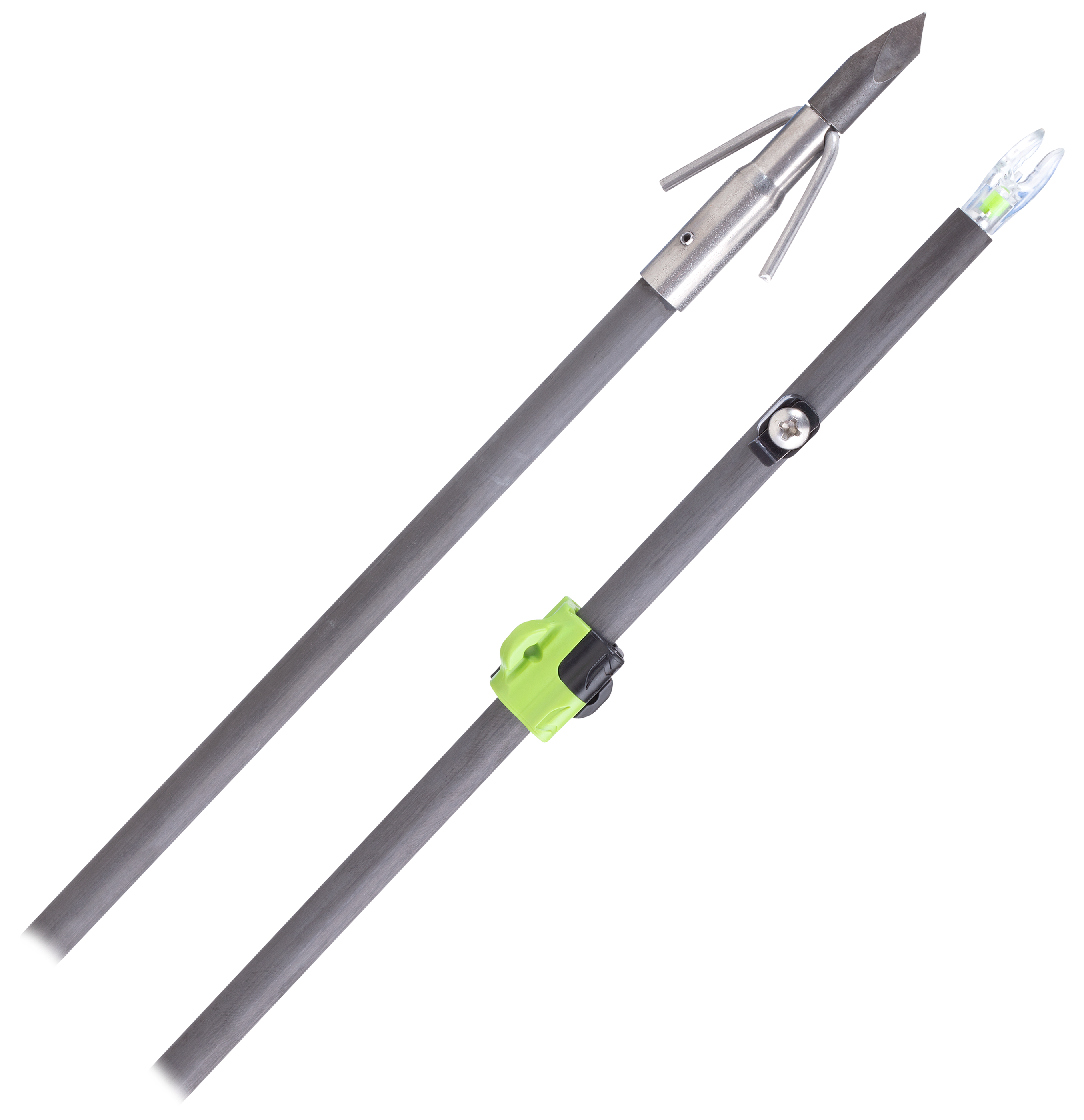 Muzzy Bowfishing Lighted Carbon Fish Arrow with Gar Point and Bottle ...